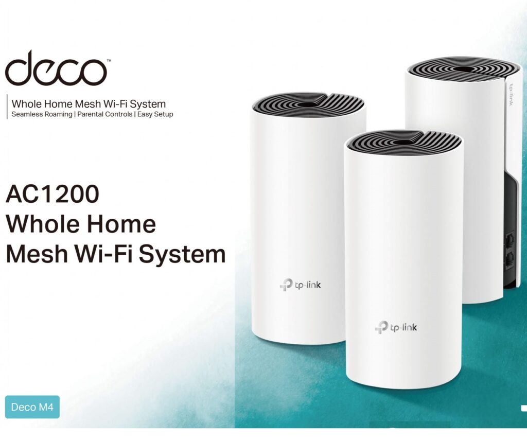 DECO TPLINK AC1200 WHOLE HOME MESH DECO M4 3-PACK - SYSTEMarket