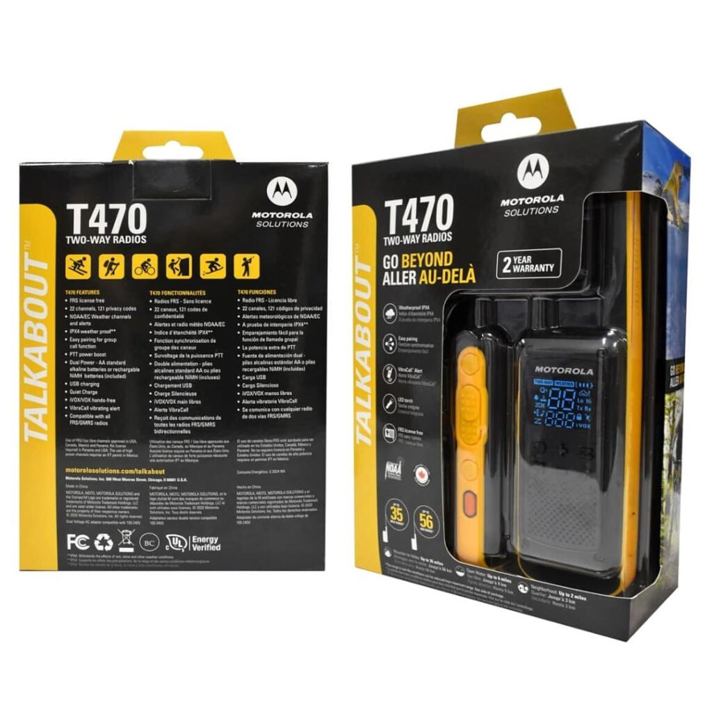 WALKIE TALKIE MOTOROLA T470 2 VIAS HASTA 56KM – SYSTEMarket